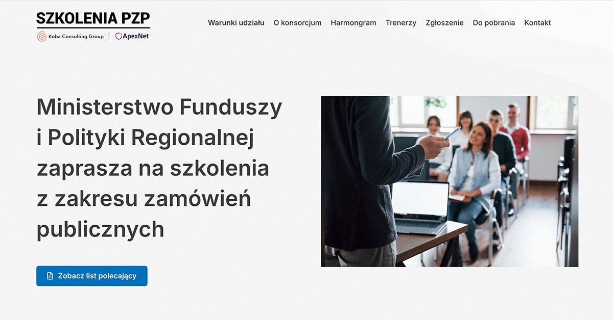 Zgłoszenie – Szkolenia PZP – Prawo Zamówień Publicznych
